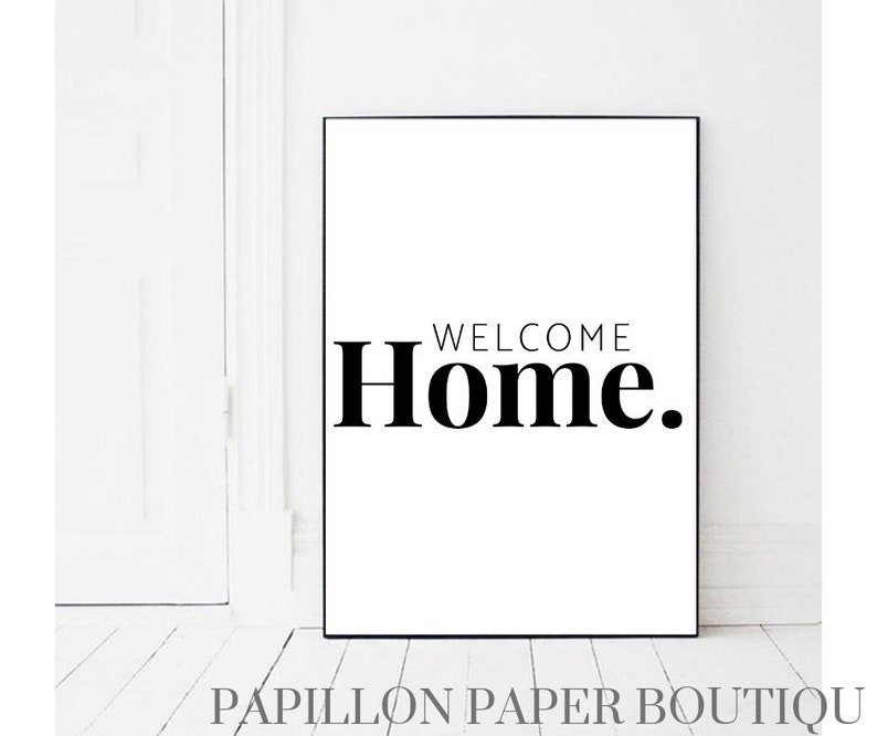 Welcome Home Printable Welcome Home Print Welcome Home Wall - Etsy