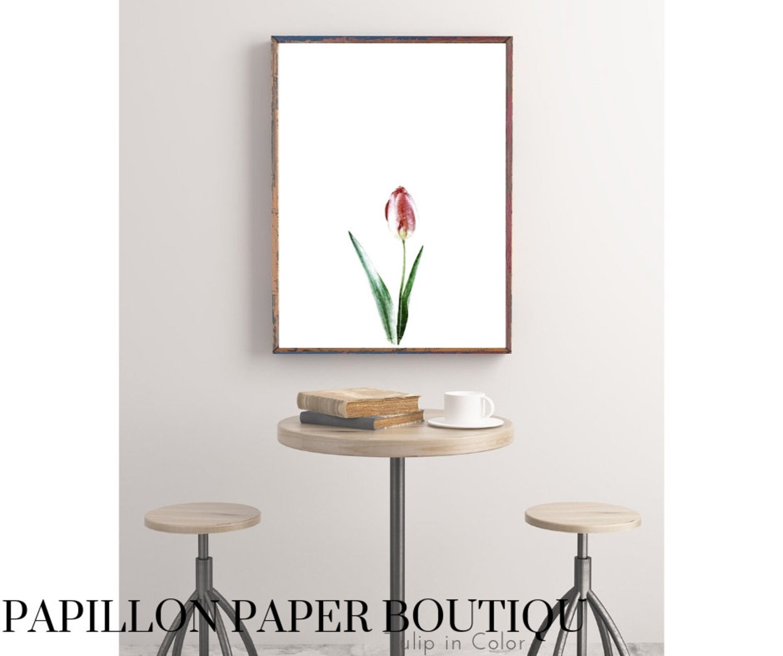 Tulip Printflower Printfloral Wall Artflowers Printtulip | Etsy