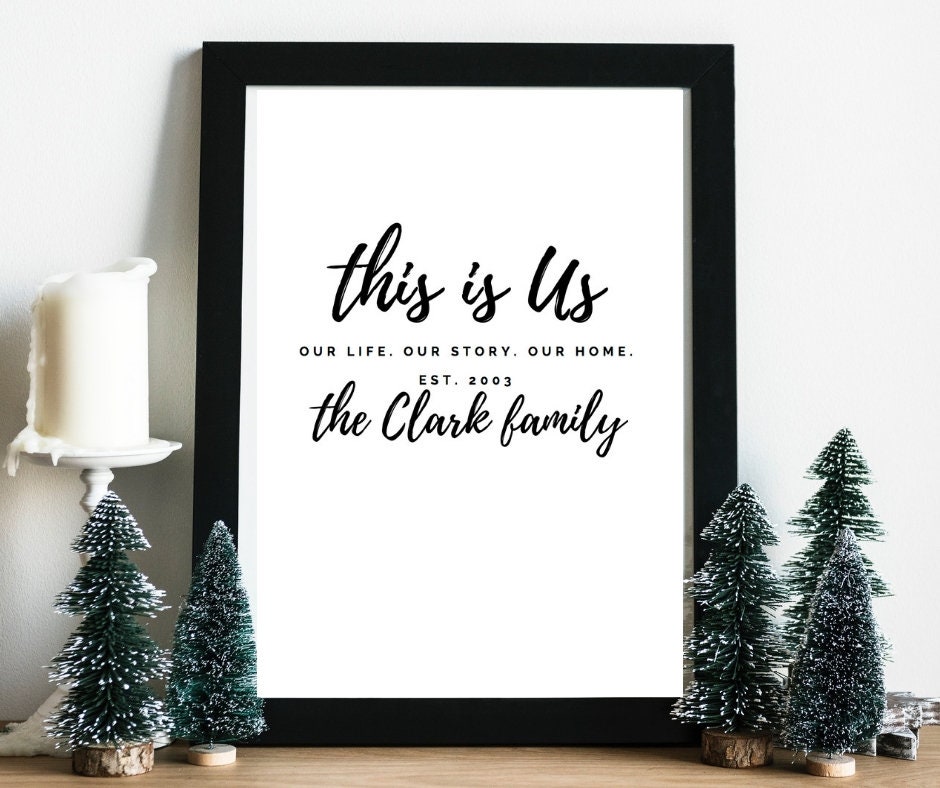 This is Us Custom Prints, This is Us Custom Design, This is Us Frame ...