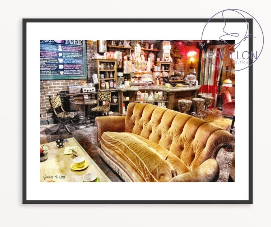 Central Perk Friends TV Show Art Wall Print, Friends TV Show, Friends ...