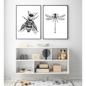 Bugs Prints, Bug Printable Art, School Room Decor, Kids Room Decor ...