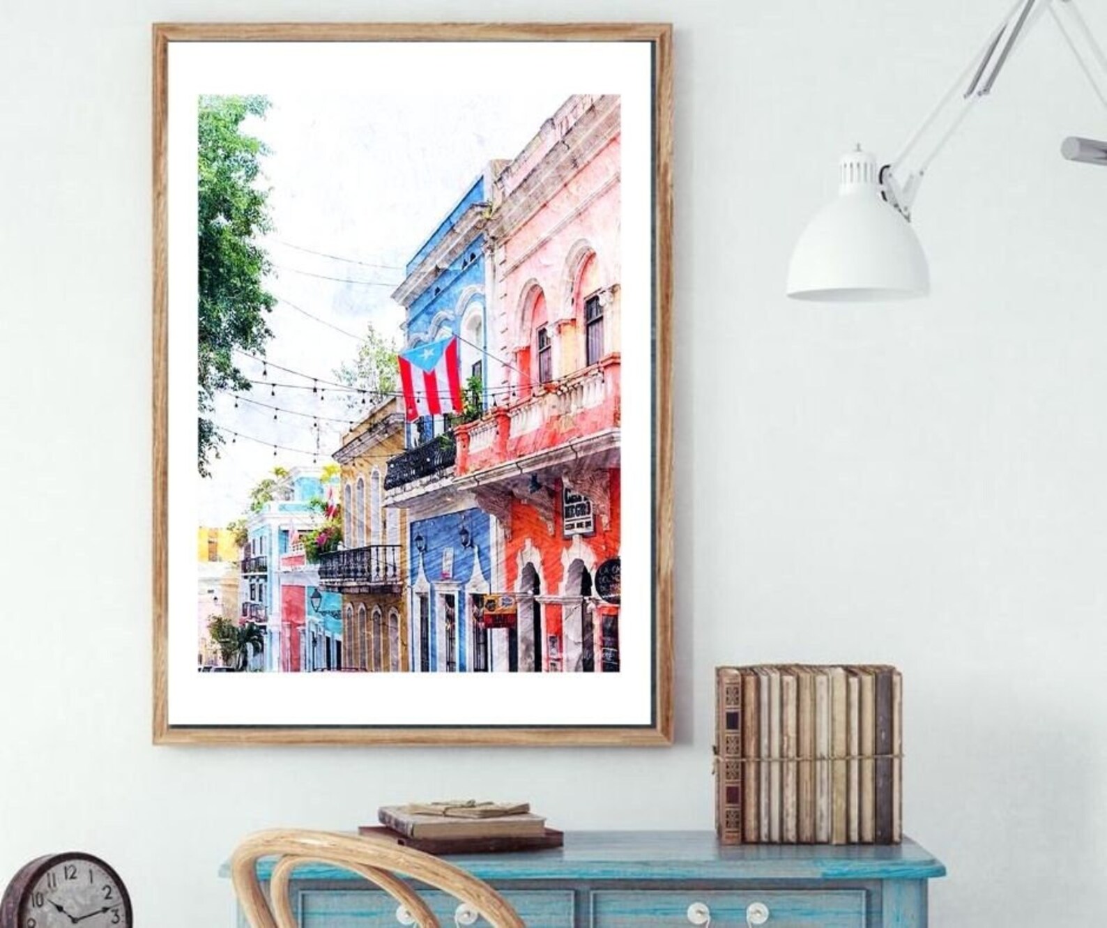 Old San Juan Puerto Rico Wall Art Painting, Digital Printable, Island ...