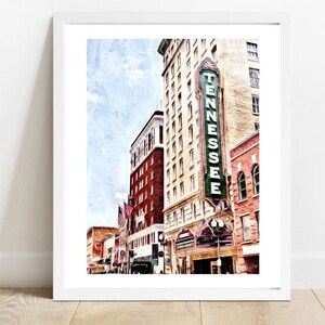 Knoxville Print, Poster, Tennessee Wall Art, Knoxville Tennessee Print ...
