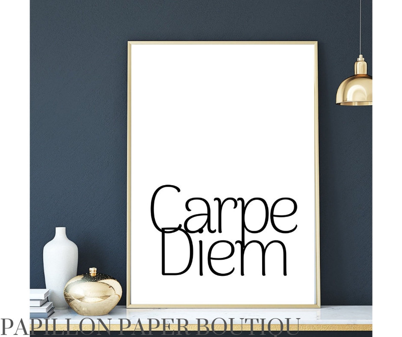 Saying Carpe Diem Printable Art, Wall Art, .PDF, Typography, Home Decor ...
