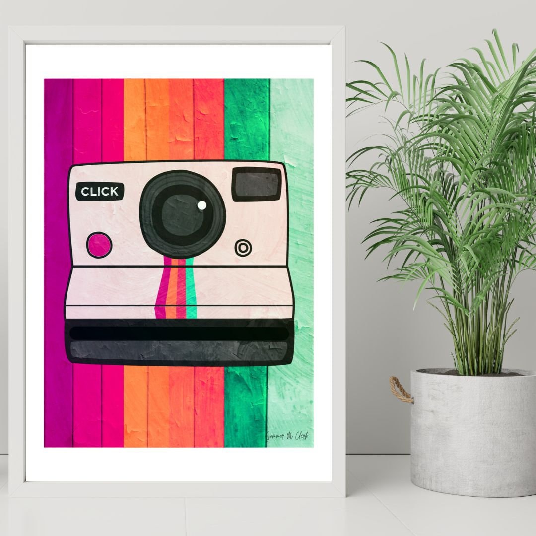 Vintage Camera Art, Vintage Camera Wall Print, Gift for Photographer ...