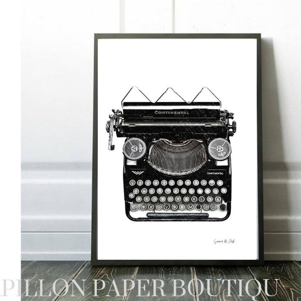 Typewriter Print - Etsy