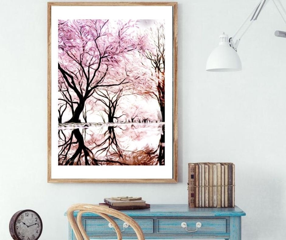 Cherry Blossom Tree Print, Nature Print, Japandi Art, Wabi-sabi ...
