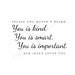 Movie Quote Print, the Help Print, You is Kind You is Smart You is ...