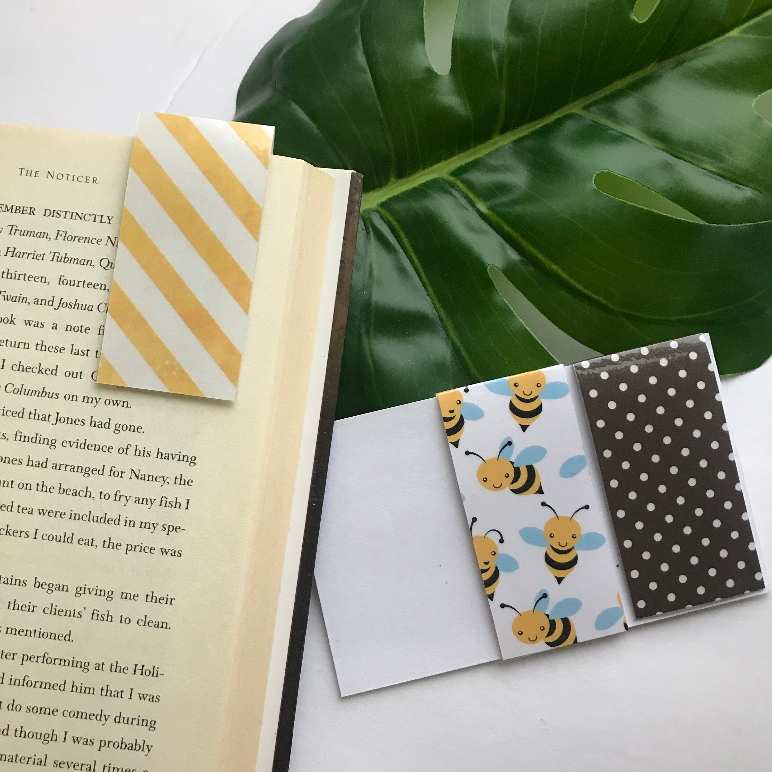 Magnetic Bookmark Set, Bee Bookmarker, Yellow Planner Accessories ...