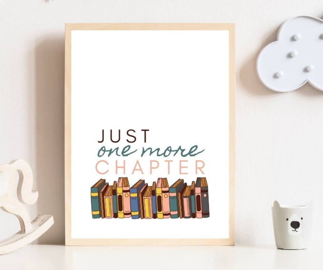 One More Chapter Print, Nusrery Wall Decor, Bedroom Prints, Kids Room ...