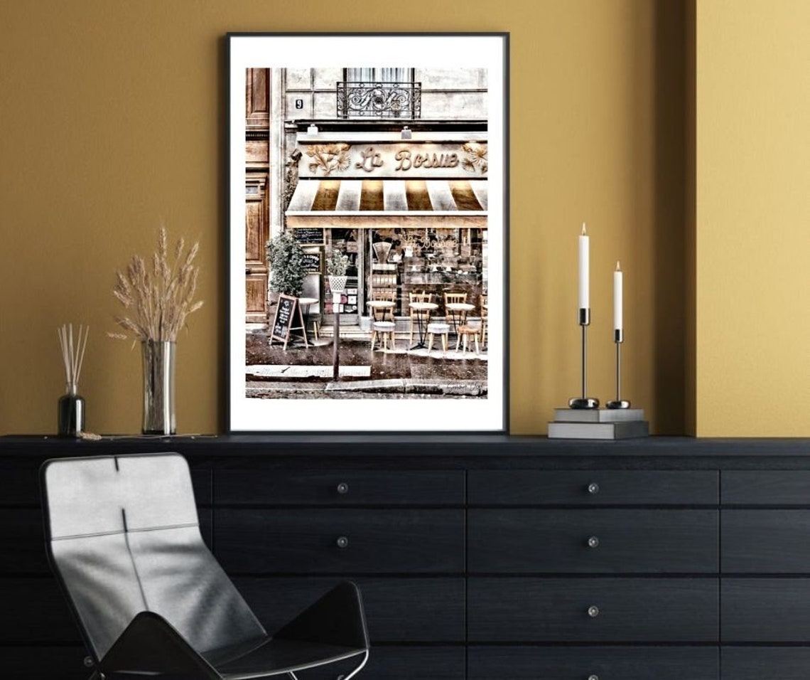 Cafe Painting Print, Cafe Print, European Wall Art, Paris Print, Wall ...
