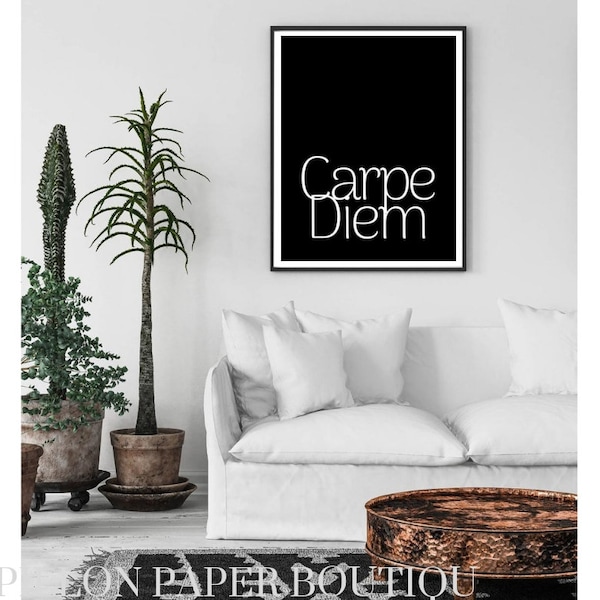 Carpe Diem Poster - Etsy