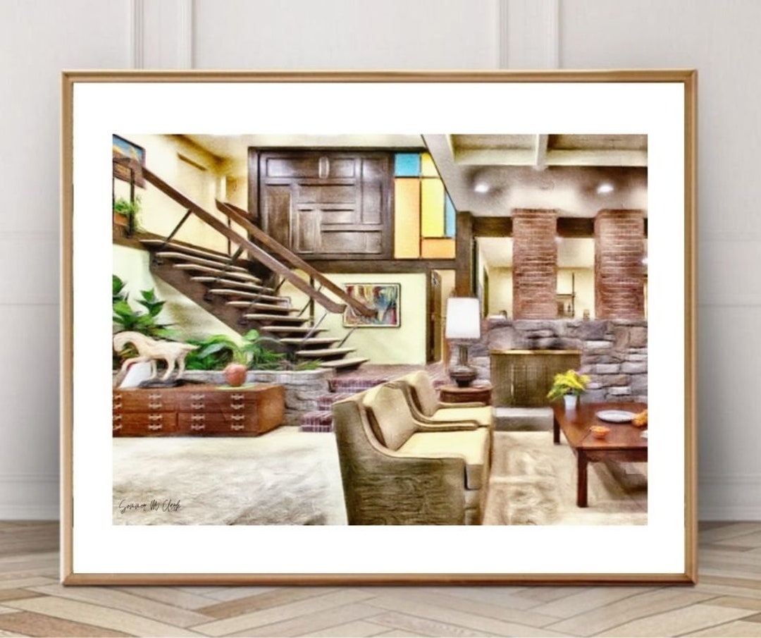 Brady Residence TV Show Wall Print Home Decor Gift, Fandom TV Show ...