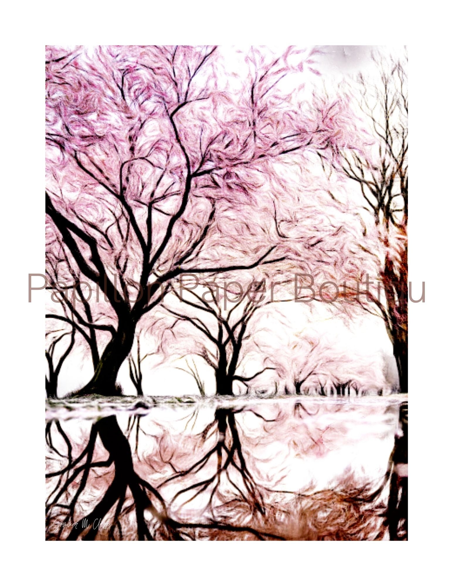 Cherry Blossom Tree Print, Nature Print, Japandi Art, Wabi-sabi ...