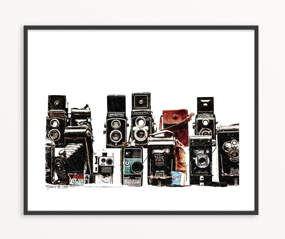 Vintage Camera Art Vintage Camera Wall Print Photography - Etsy
