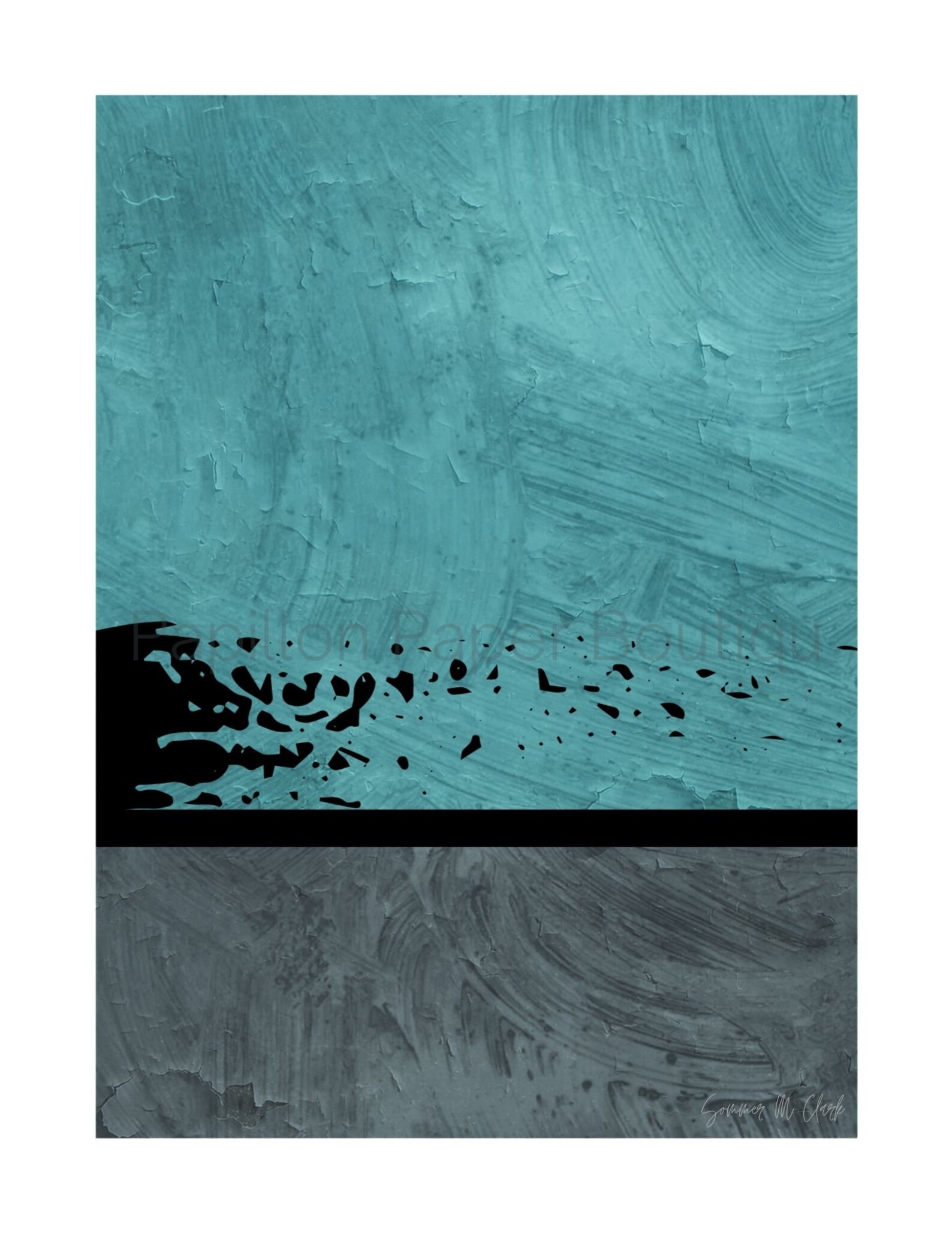 Abstract Blue Painting, Blue Wall Art, Blue Minimalist Art, Indigo ...