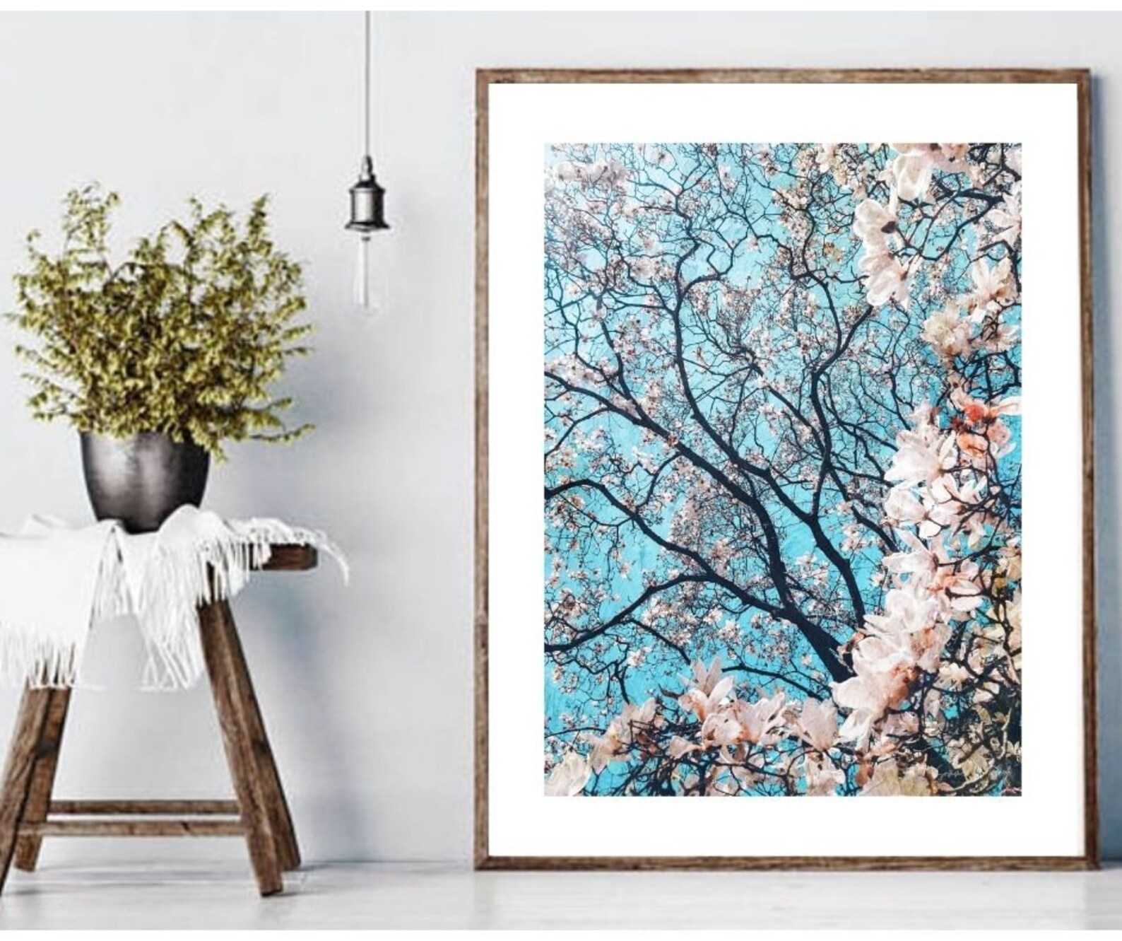 Cherry Blossom Tree Print, Nature Print, Japandi Art, Wabi-sabi ...