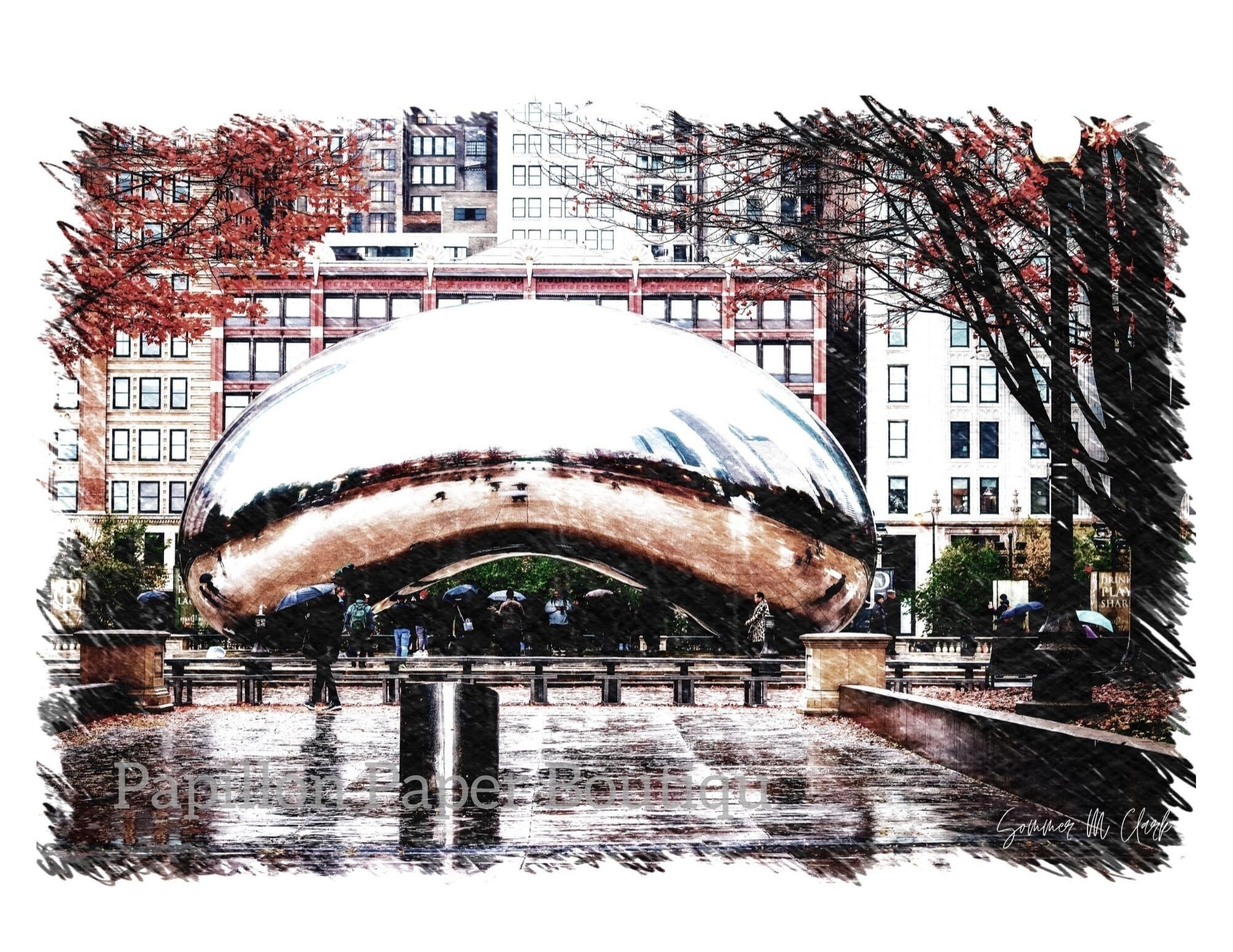 Chicago Bean Photo, Chicago Street Print, Chicago Wall Art, Chicago ...
