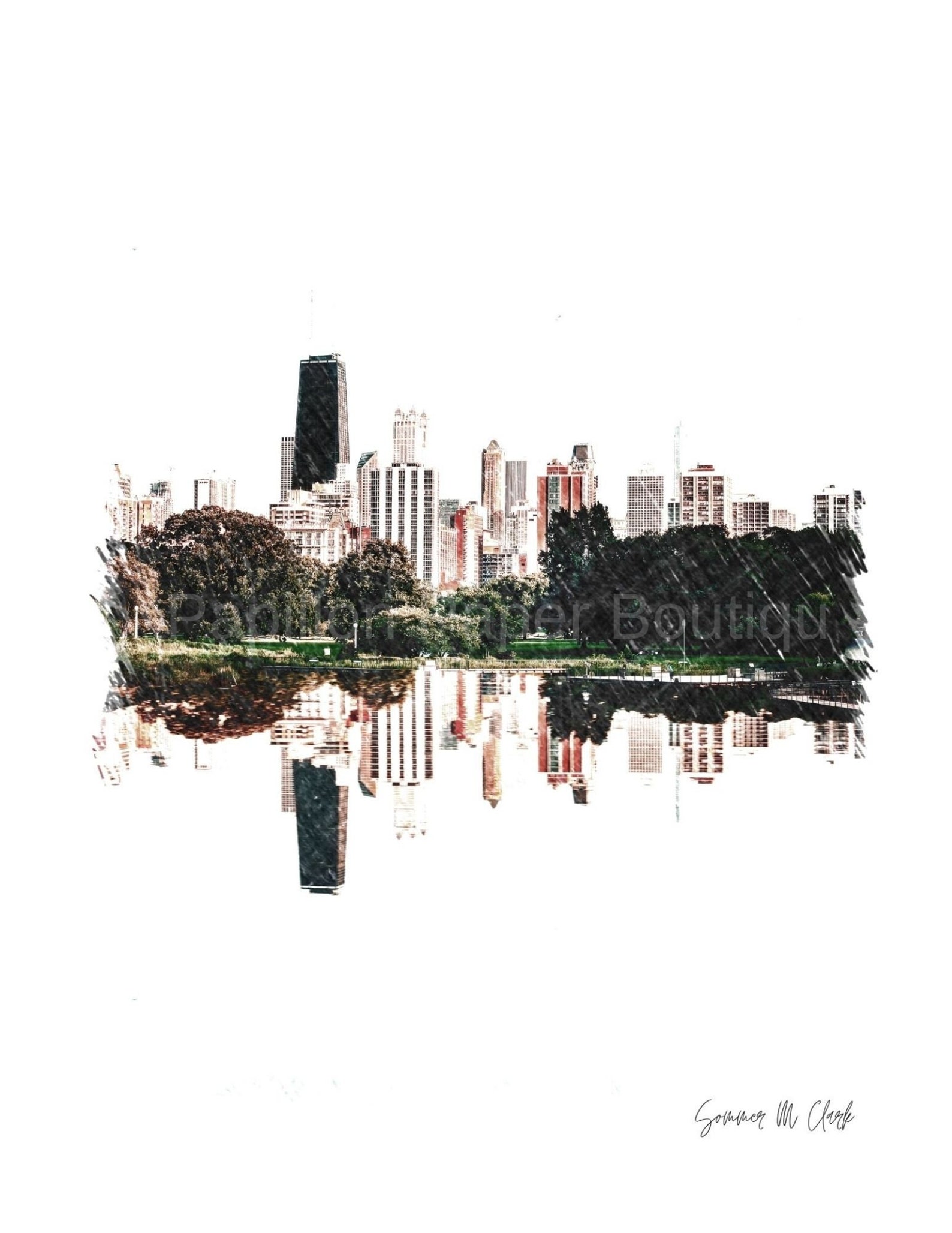 Set of Two Chicago Prints Chicago Street Print Chicago Wall | Etsy