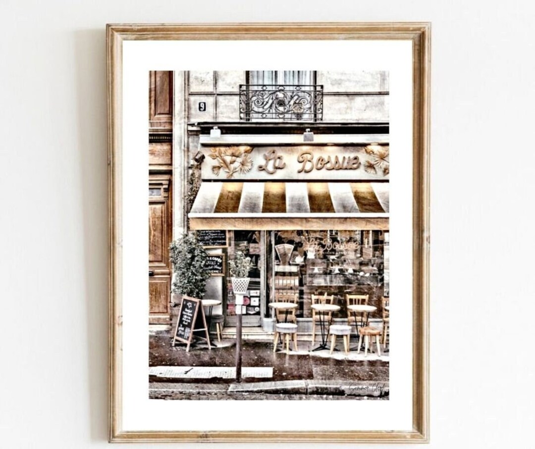 Cafe Painting Print, Cafe Print, European Wall Art, Paris Print, Wall ...