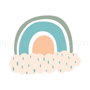 Rainbow Nursery Art, Earthy Colors, Rainbow Print, Gender Neutral ...