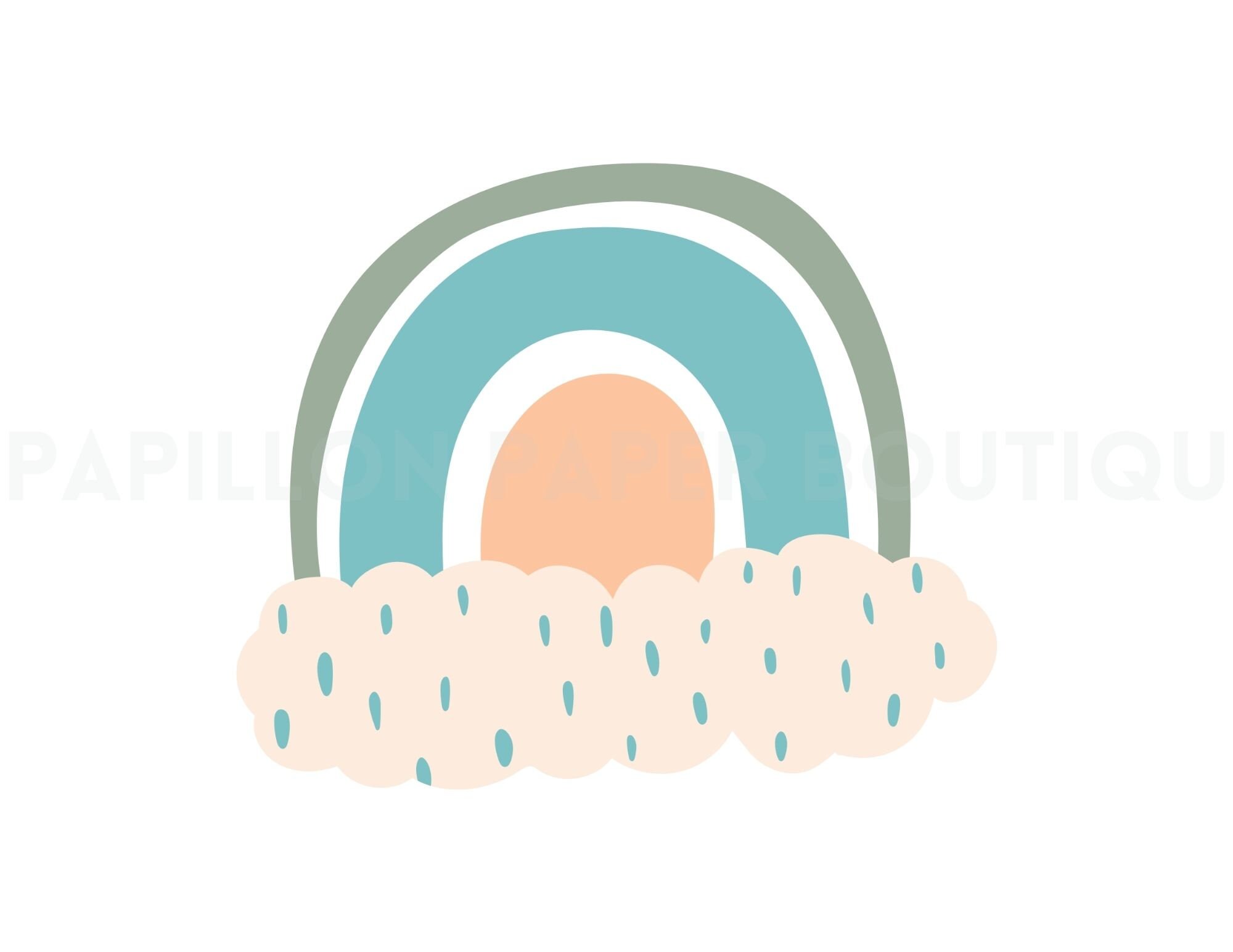 Rainbow Nursery Art, Earthy Colors, Rainbow Print, Gender Neutral ...