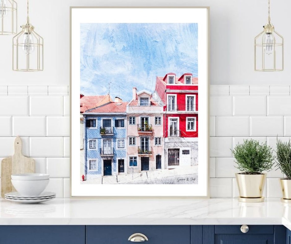 Portugal Wall Art, Lisbon Wall Art, Lisbon Architecture, Street Print ...