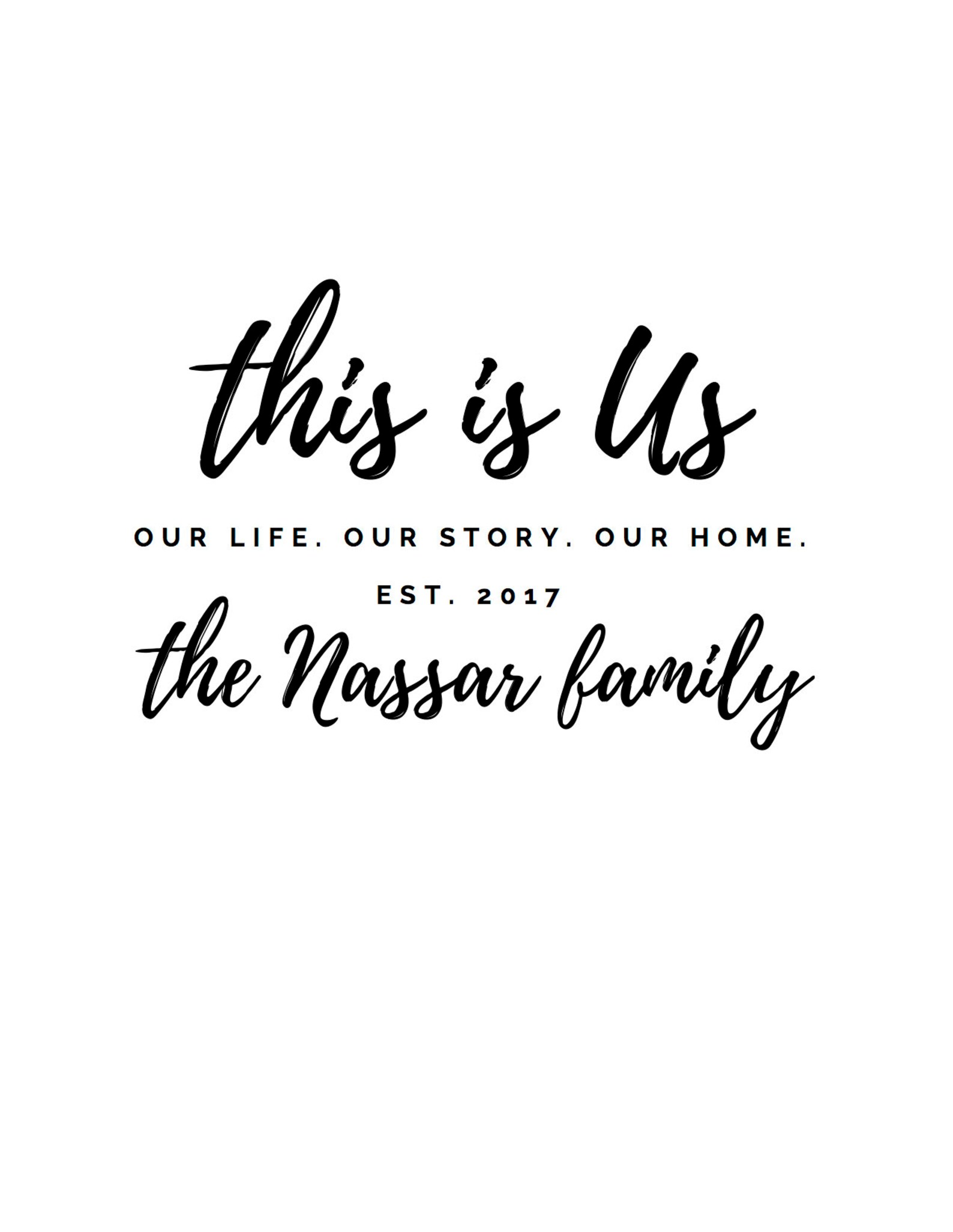 This is Us Custom Prints, This is Us Custom Design, This is Us Frame ...