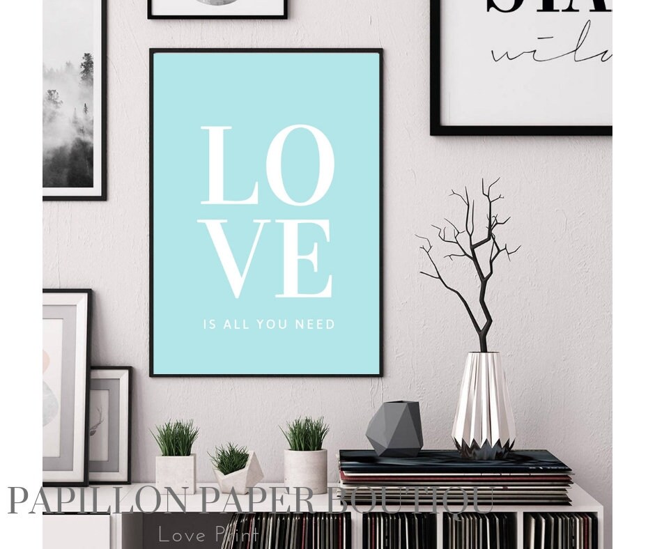 Love Printable, Love Print, Love Poster, Love Art, Love Prints, Digital ...
