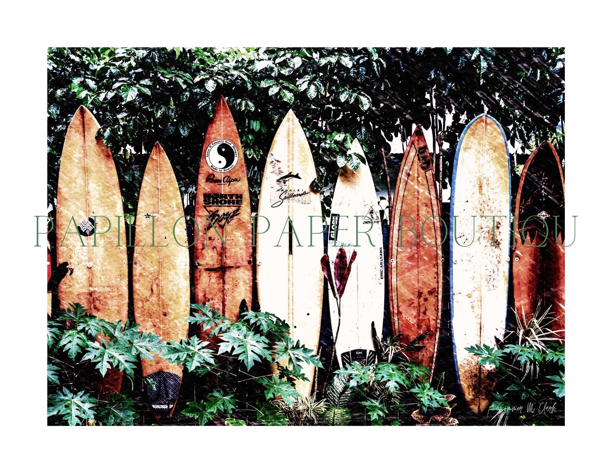 Beach Wall Art, Surf Board Art, Coastal Wall Art, Beach Painting Print ...