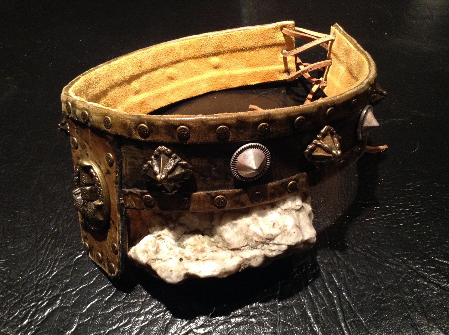 Viking / Barbarian Leather Headband - Variation 2 - Etsy