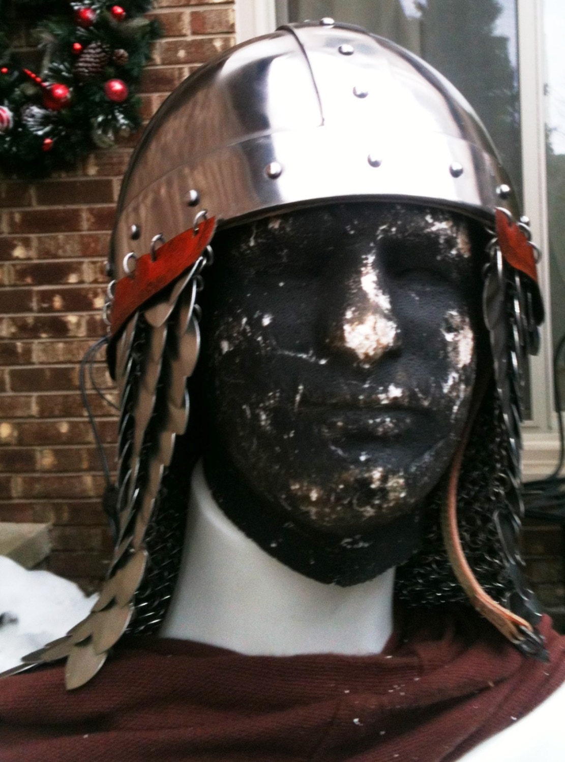 14 Gauge Spangenhelm Helmet With Anodized Aluminum Scale-maille ...