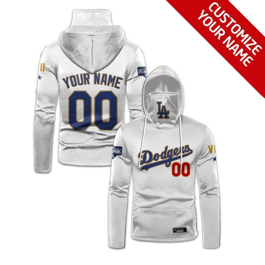 LA DODGER White Personalized Mlb Gift Custom Number Name for - Etsy