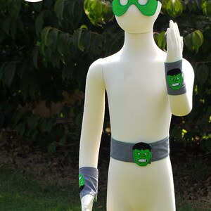 Hulk Smash Hulk Accessories Mask Cuffs and Belt - Etsy