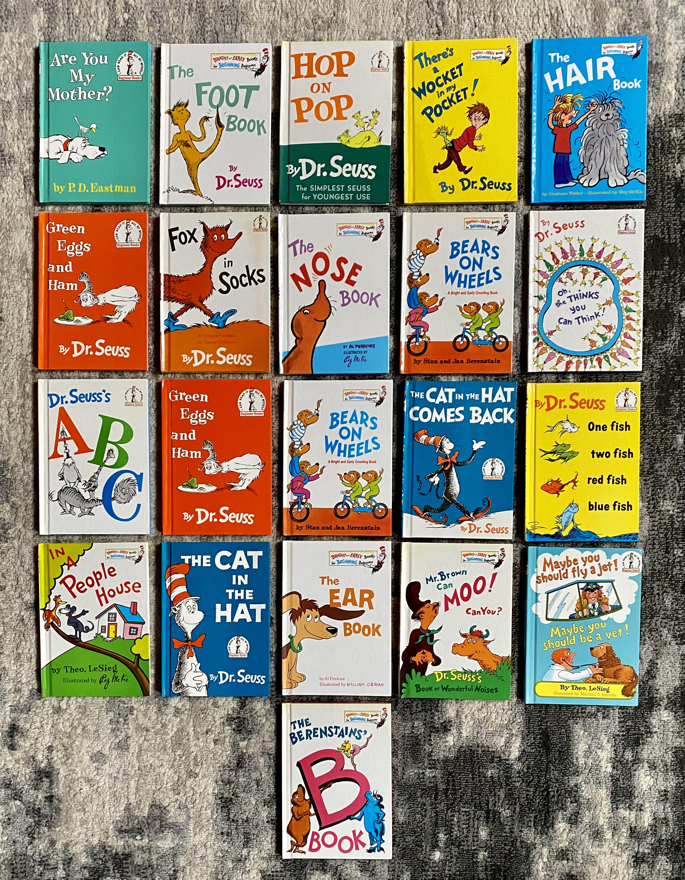 Vintage Dr. Seuss Childrens Books Bright and Early Books for Beginning ...