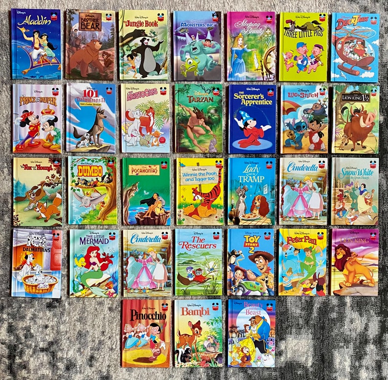 Vintage Disney Childrens Books Walt Disney Classics and Pixar Books - Etsy