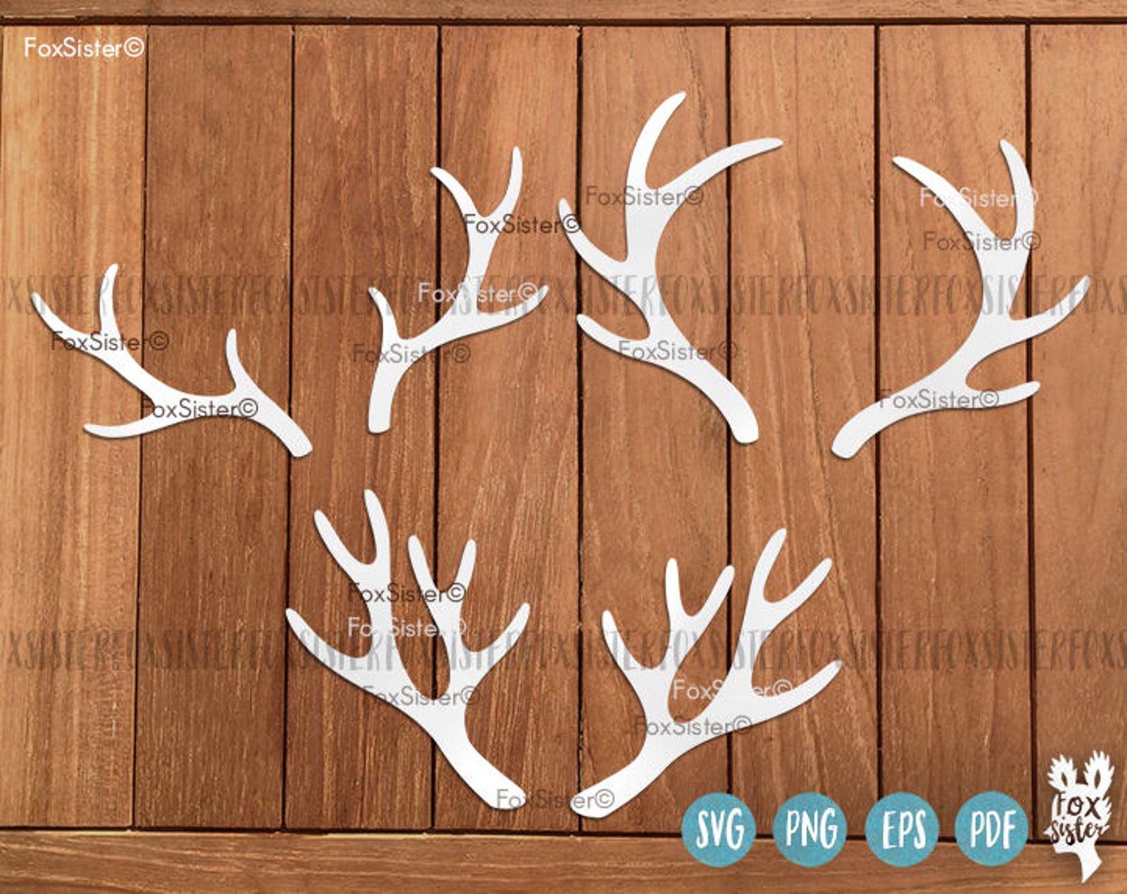 Antlers svg Reindeer svg SET 2 Deer svg Papercut Template | Etsy