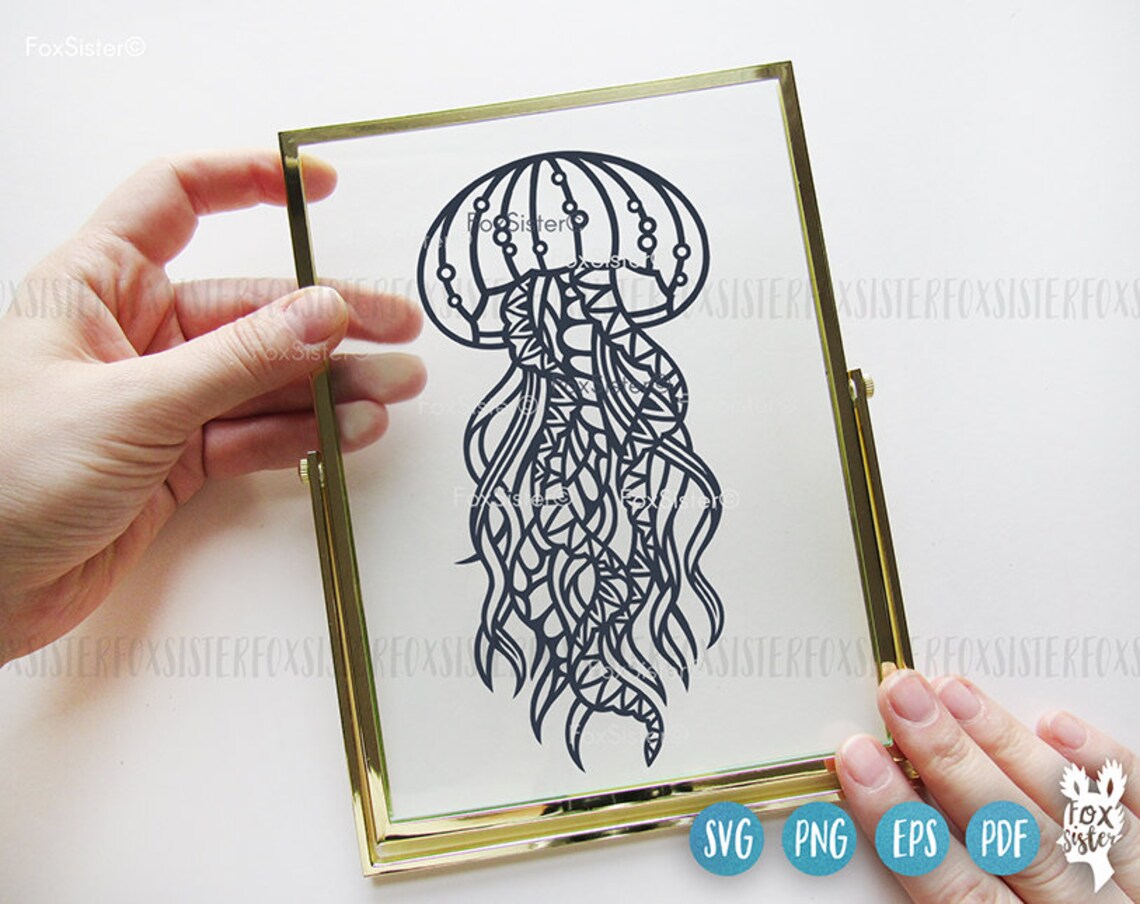 Jellyfish Svg Design for Cricut and Silhouette, Jellyfish Svg Files ...