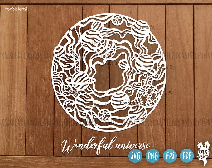 Planets Svg, Space Svg, Galaxy Svg, Svg Cutting File, Eps Png Pdf Svg ...