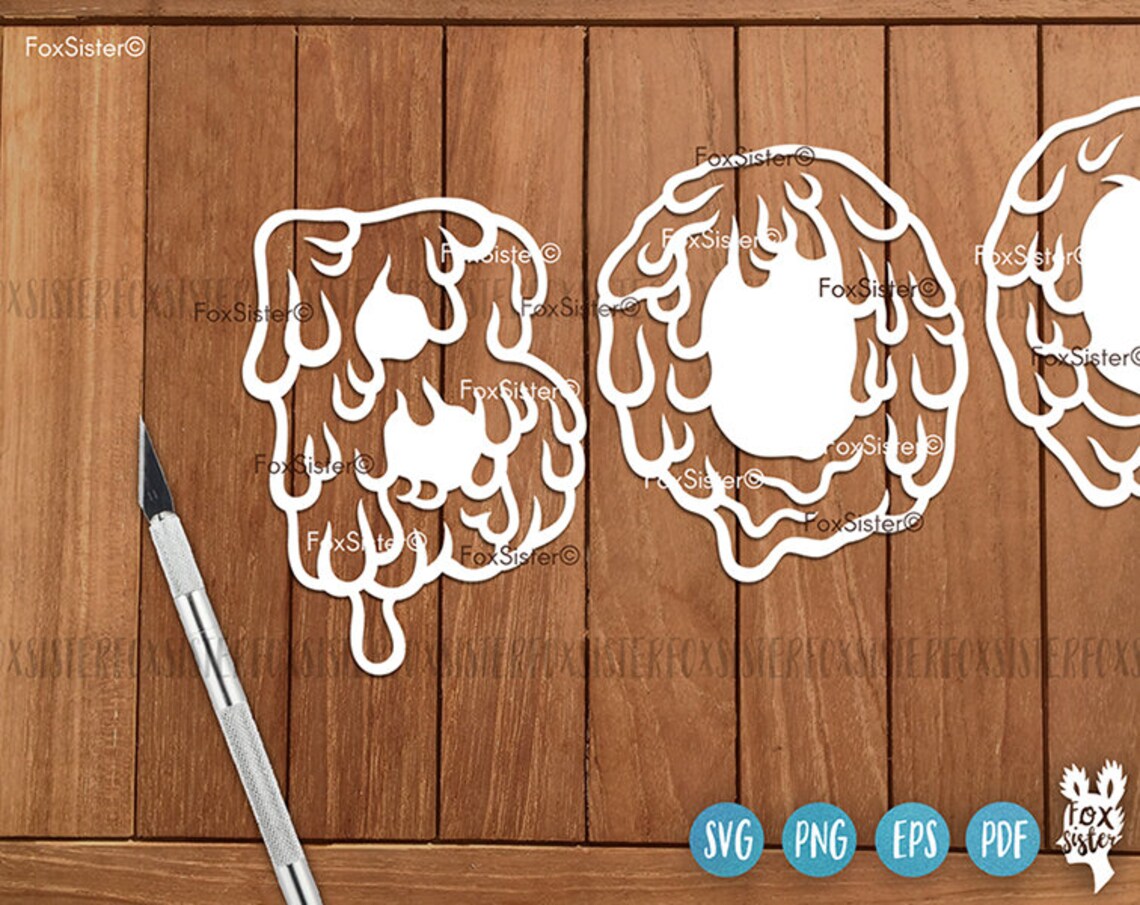 Boo Svg Halloween Svg Cut File Scary Svg Halloween Svg Boo - Etsy UK