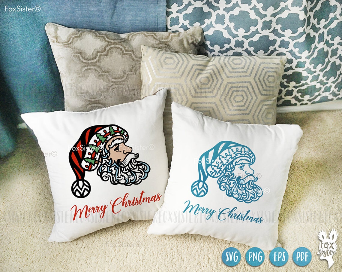 Santa Svg Cut File for Cricut and Silhouette Santa Claus Svg - Etsy