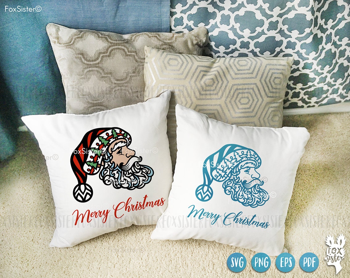 Santa Svg Cut File for Cricut and Silhouette Santa Claus Svg - Etsy