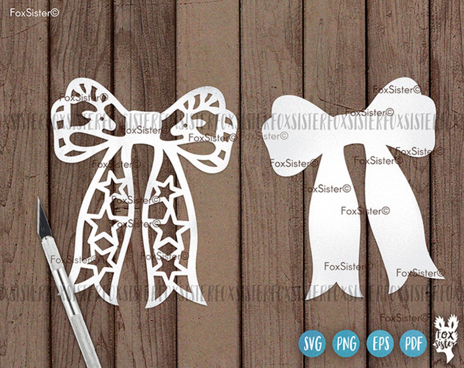 Bow Svg File, 6 Bows Svg Bundle, Vector, Bow Clip Art, Christmas Deer ...