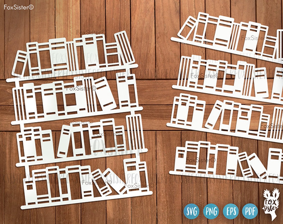 Books Svg for Cricut and Silhouette Book Lover Svg Library | Etsy