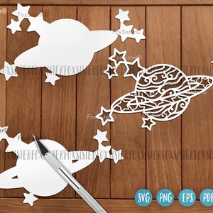 Planets Svg Bundle for Cricut and Silhouette, Galaxy Svg, Celestial Svg ...