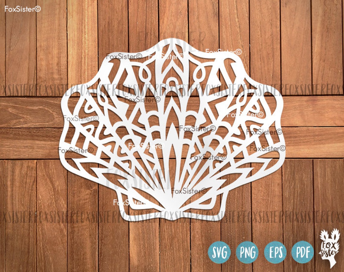 Mandala Shell SVG Bundle Tribal Shell Svg Seashells Svg - Etsy