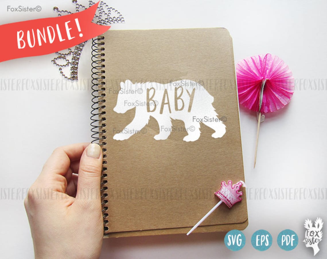 Mama Bear SVG / PDF Papercut Template Bundle Bears Papa - Etsy