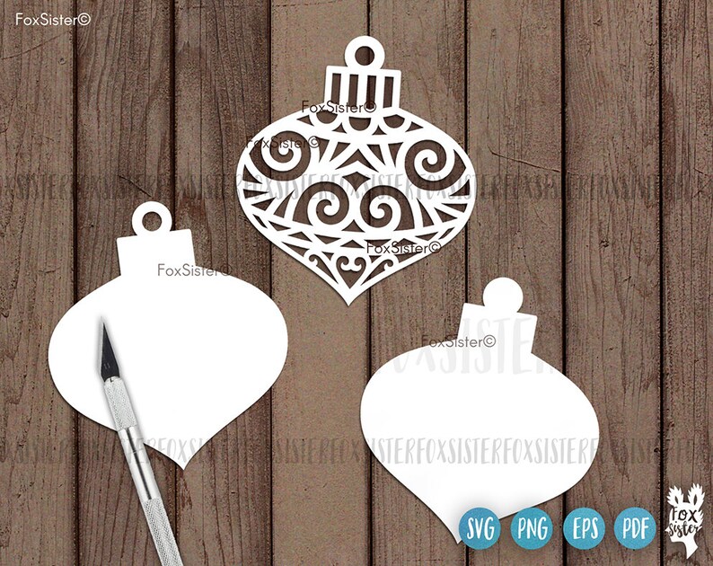 Christmas Bauble Svg Designs for Cricut and Silhouette, Christmas ...