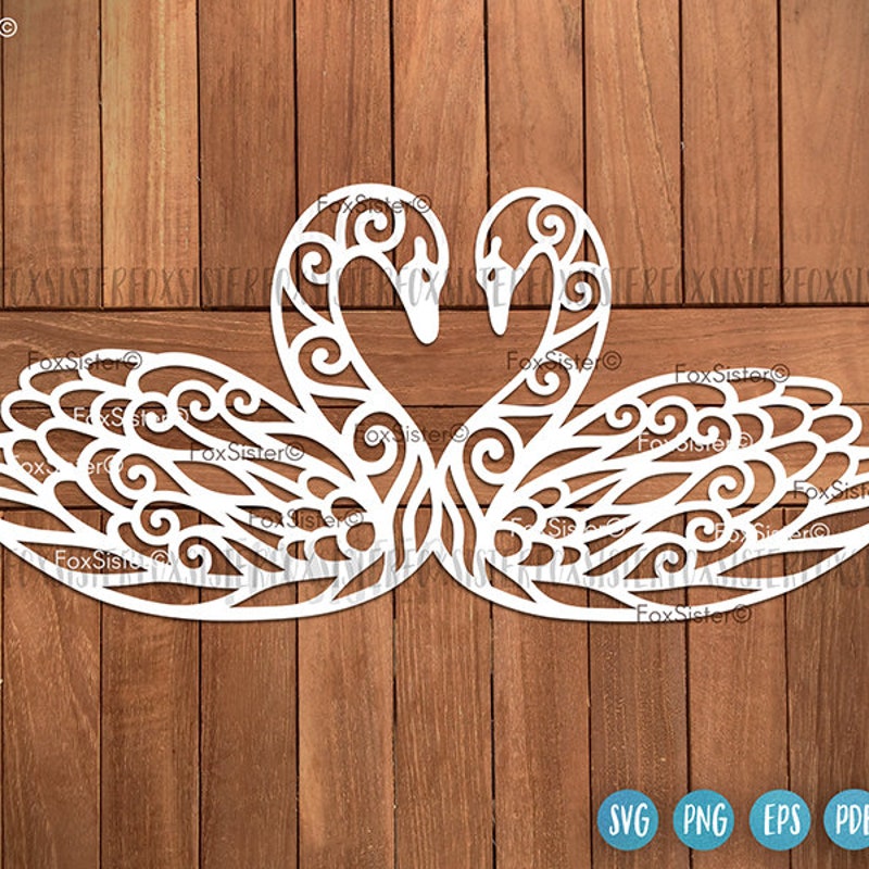 Two Swans - Etsy