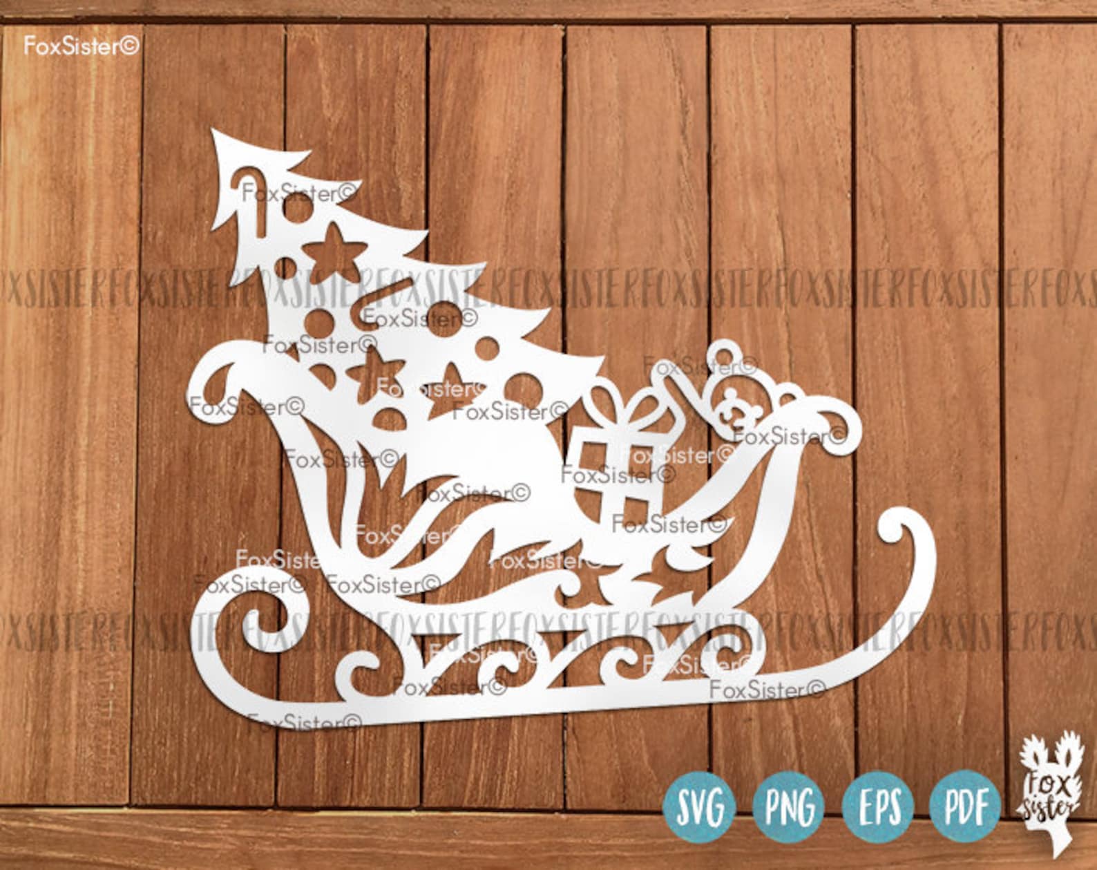 Sleigh Svg Cut File Santa's Sleigh Svg Christmas Svg - Etsy UK